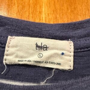 T.La | Dresses | Tla Womens Blue Stripe Twisted Cutout Cotton Knit Mini ...